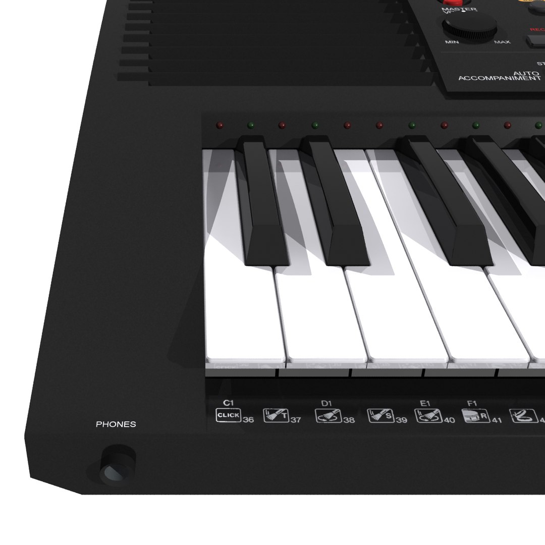 Keyboard Yamaha Psr 3d Model