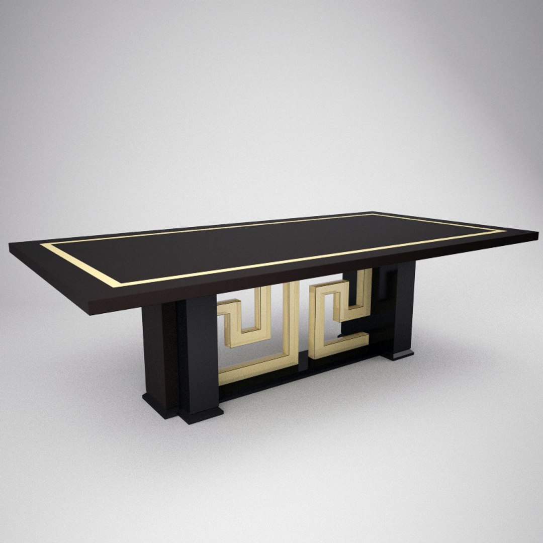 3d versace tables pack coffee model