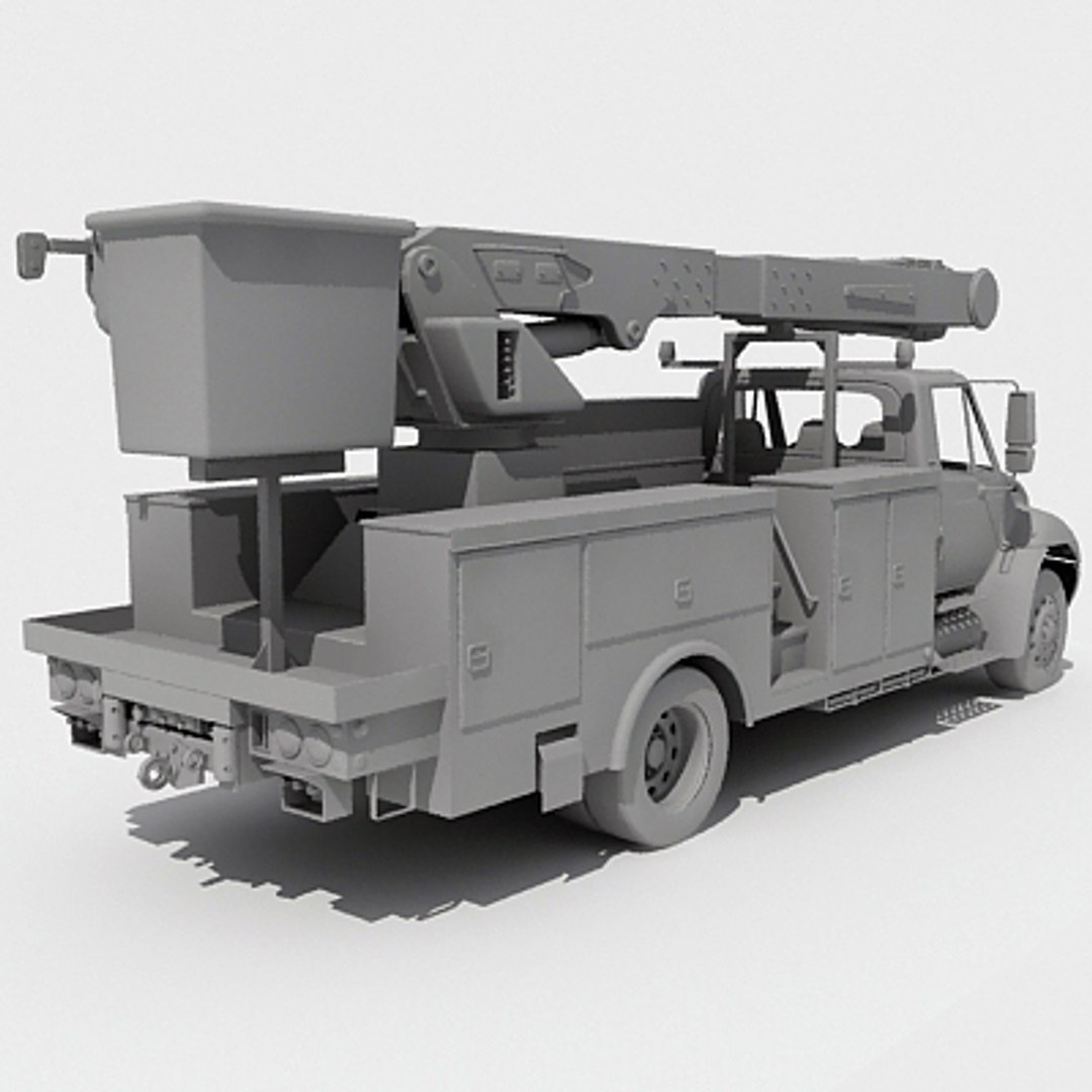 3d Utility Bucket Truck