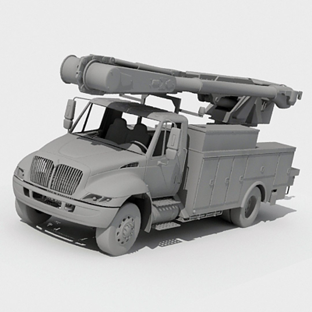 3d Utility Bucket Truck