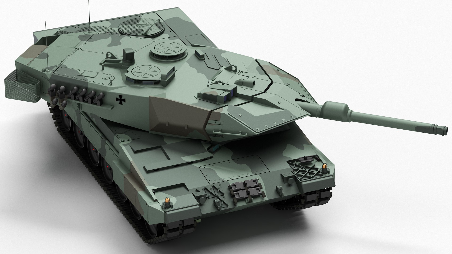 German Battle Tank 3D Model - TurboSquid 1678516