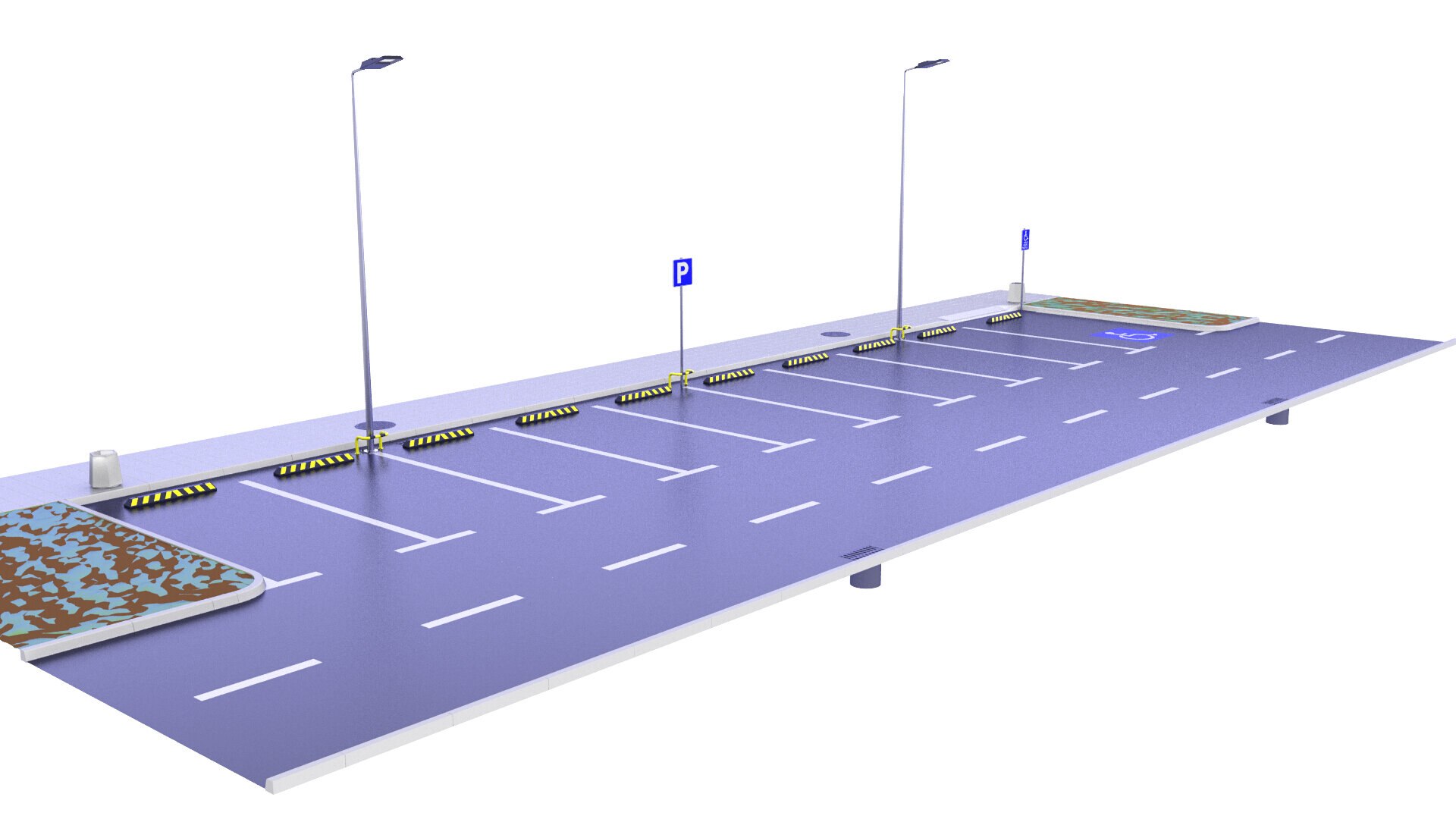 3D Model Car Park 6 - TurboSquid 2257589