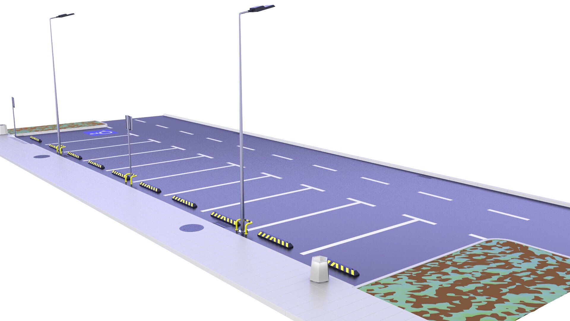 3D Model Car Park 6 - TurboSquid 2257589