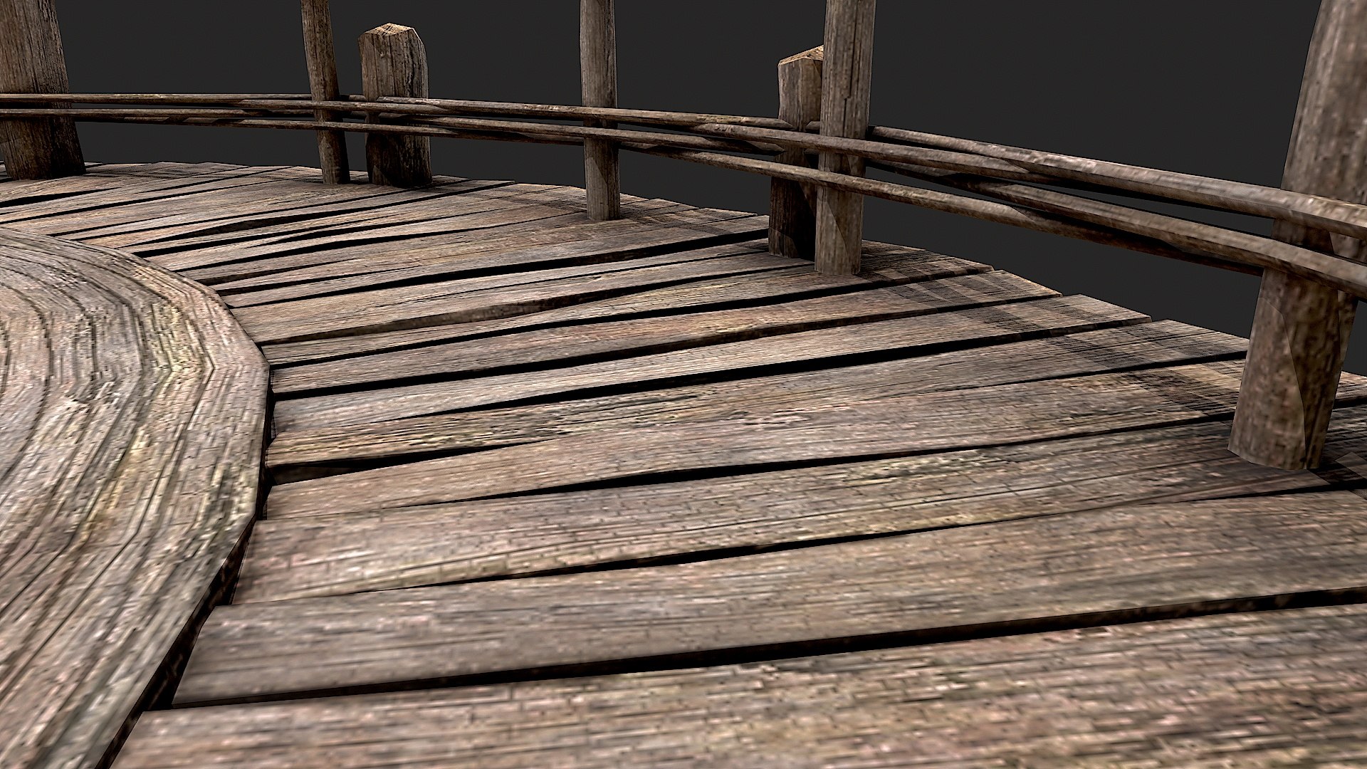 3D Medieval Wooden Circular Platform Arena 4 - TurboSquid 2360323