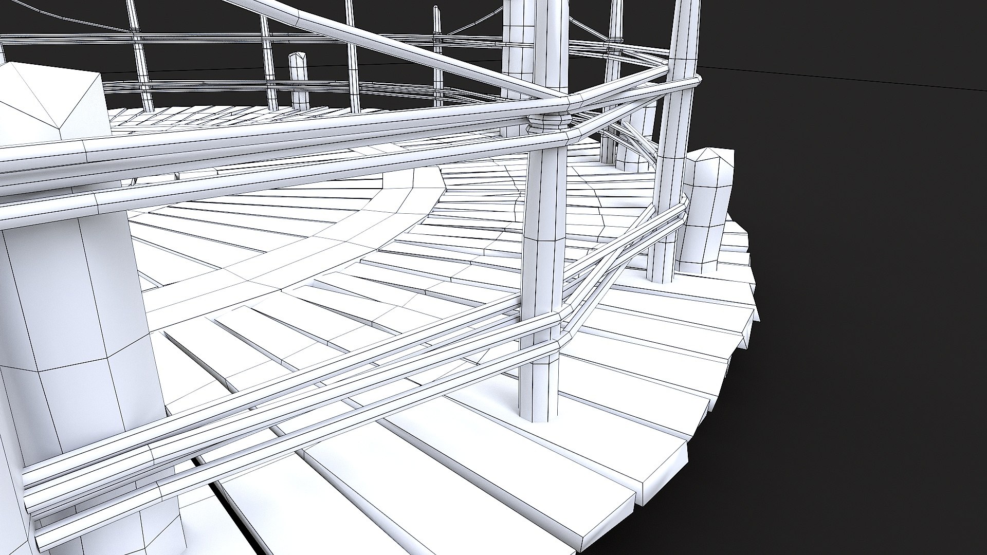 3D Medieval Wooden Circular Platform Arena 4 - TurboSquid 2360323