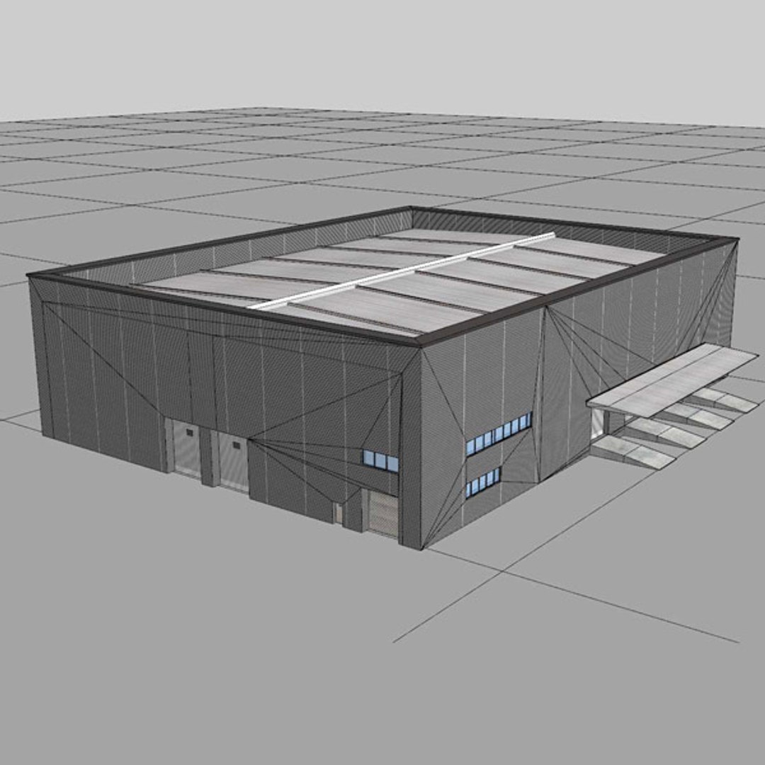 3d office buildings industrial warehouses