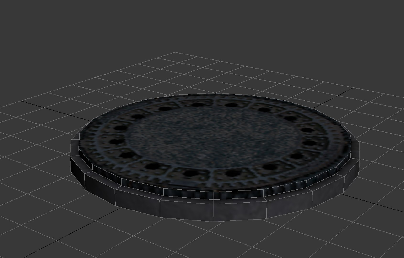 3d Model Manhole Hole