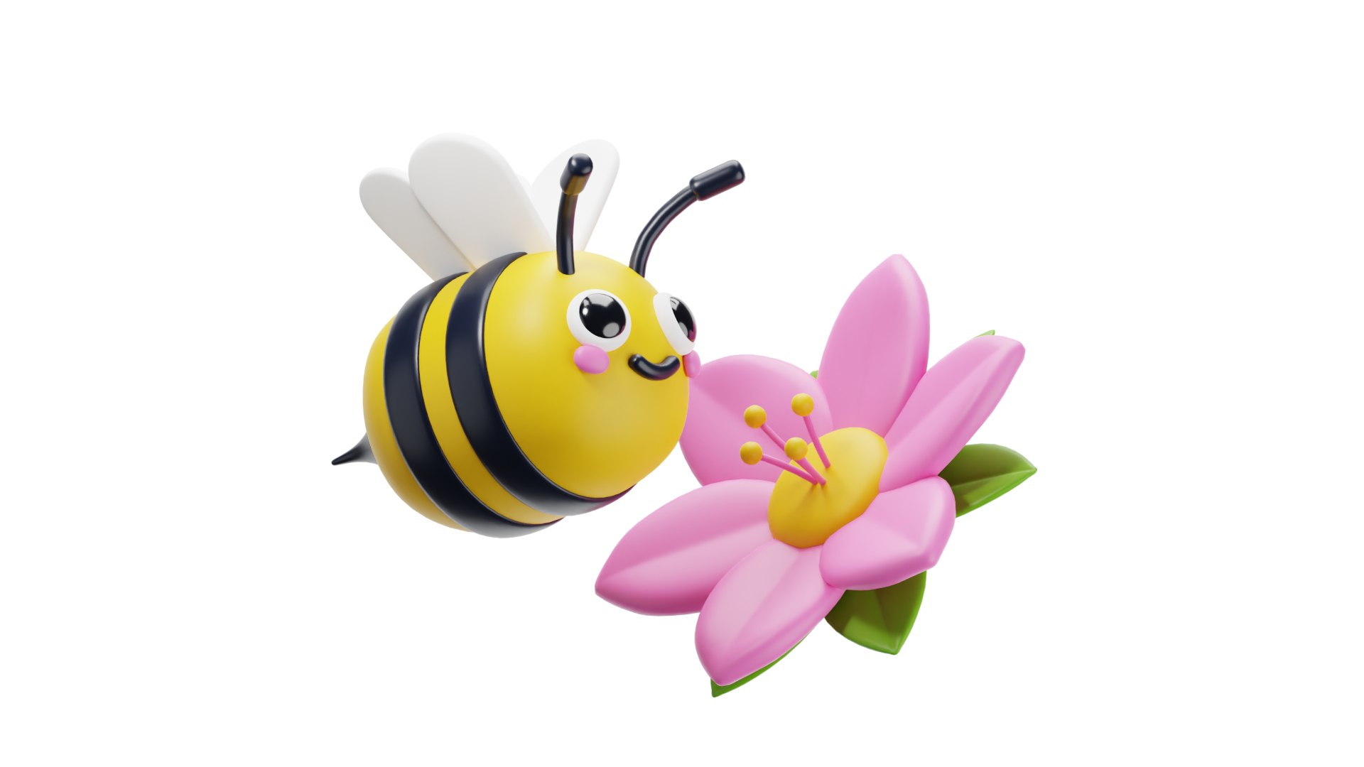 Bee 3D Illustration 3D Model - TurboSquid 2315496