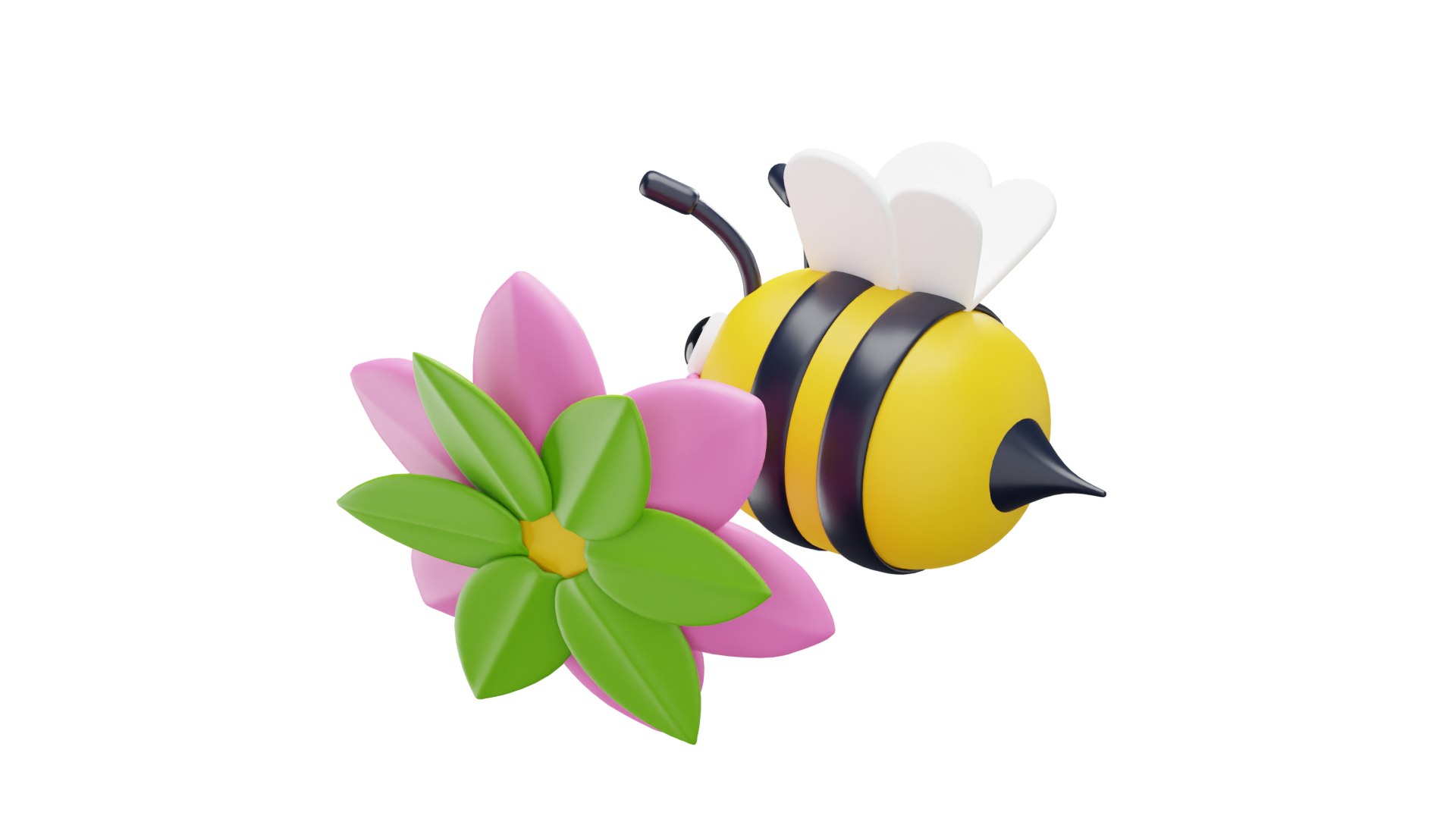Bee 3D Illustration 3D Model - TurboSquid 2315496
