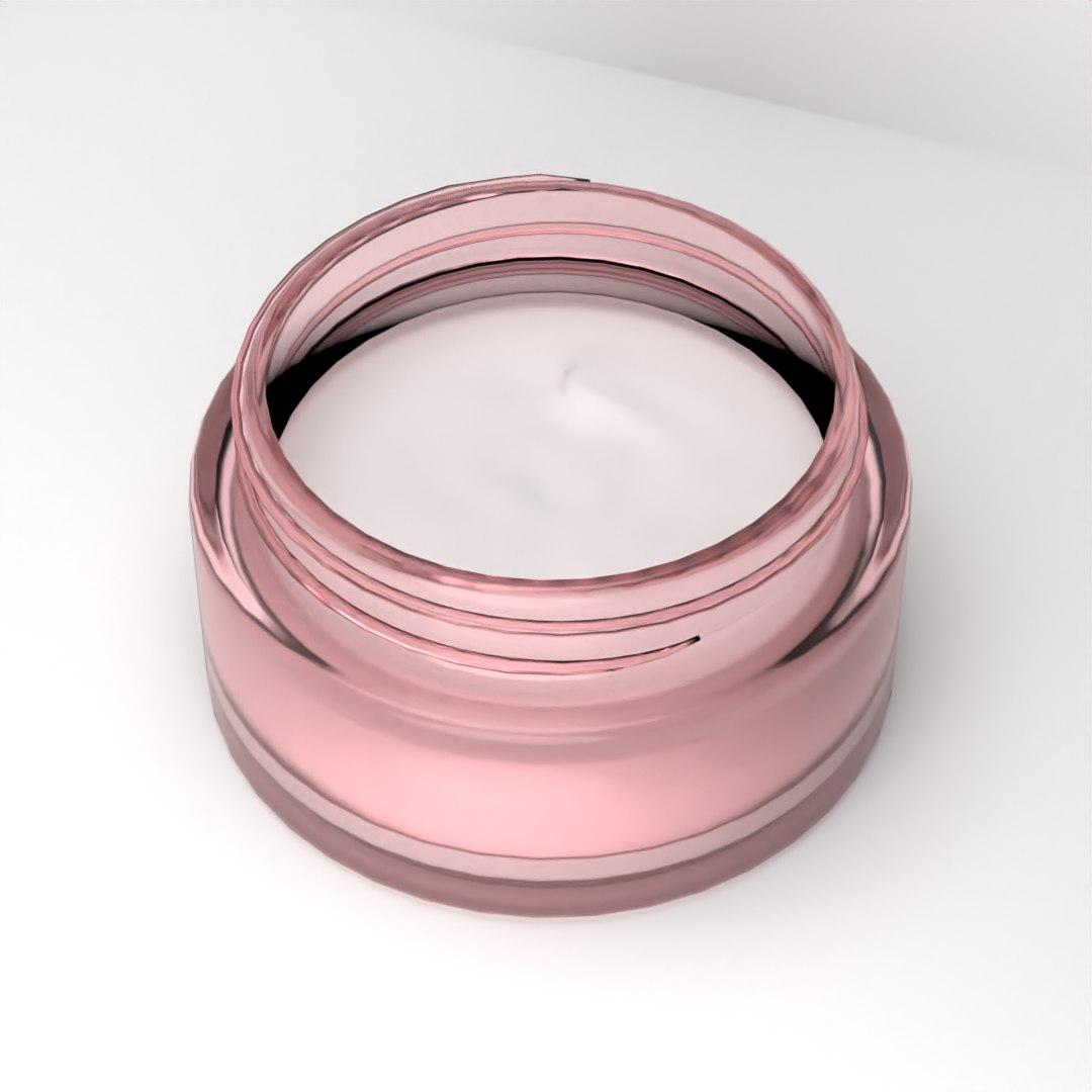 3D Cream Jar Model - TurboSquid 1641981