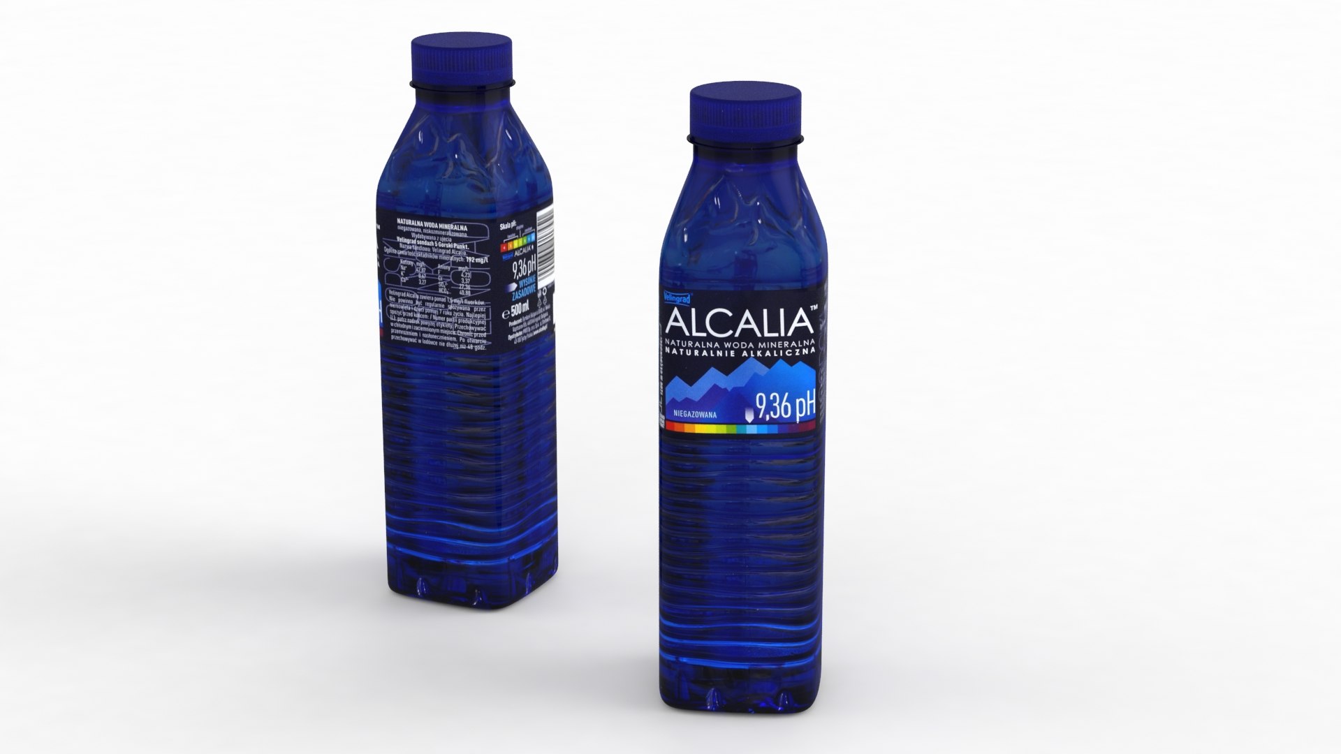 Water Bottle Alcalia 500ml 2021 3D model - TurboSquid 1834502