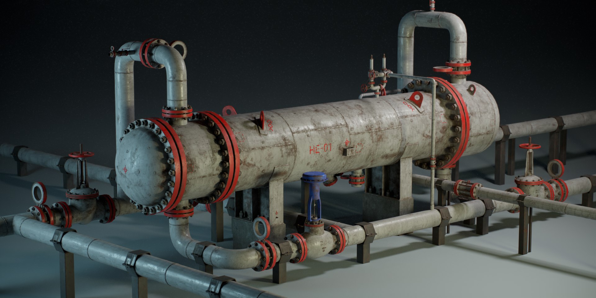 3D model heat exchanger - TurboSquid 1213792