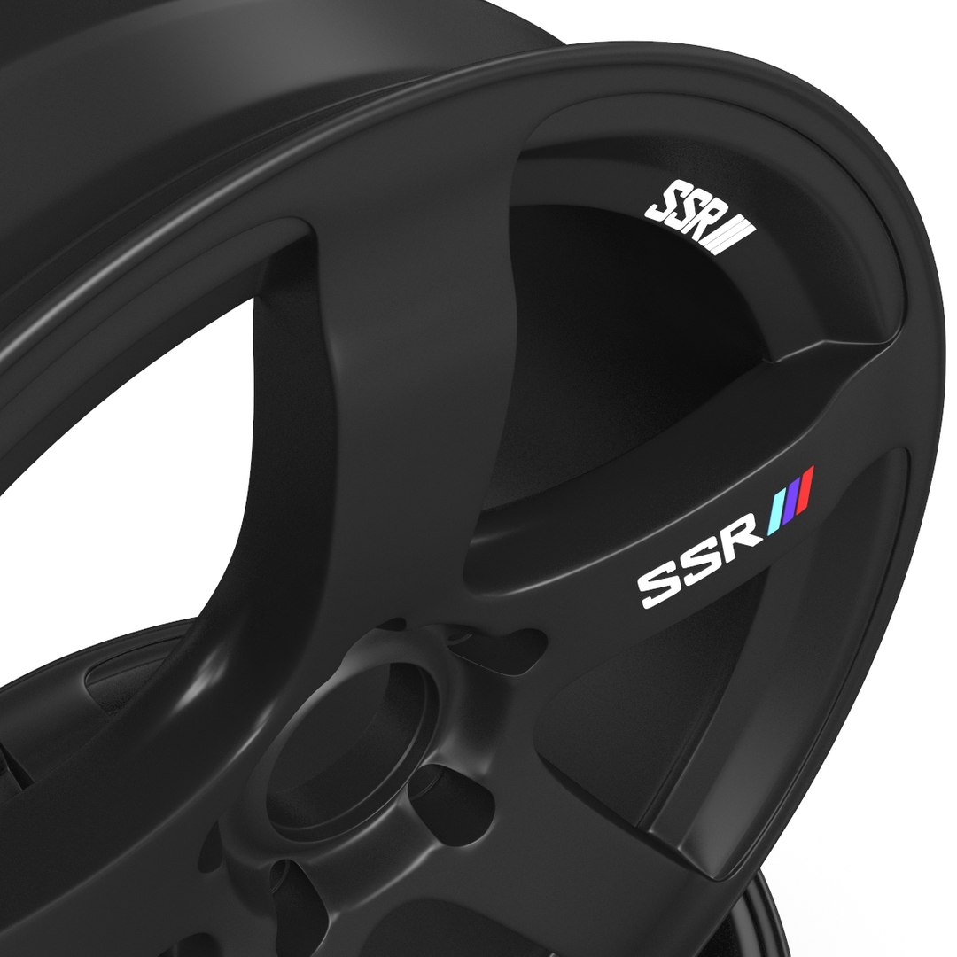 3d Model Rims Ssr Matte Black