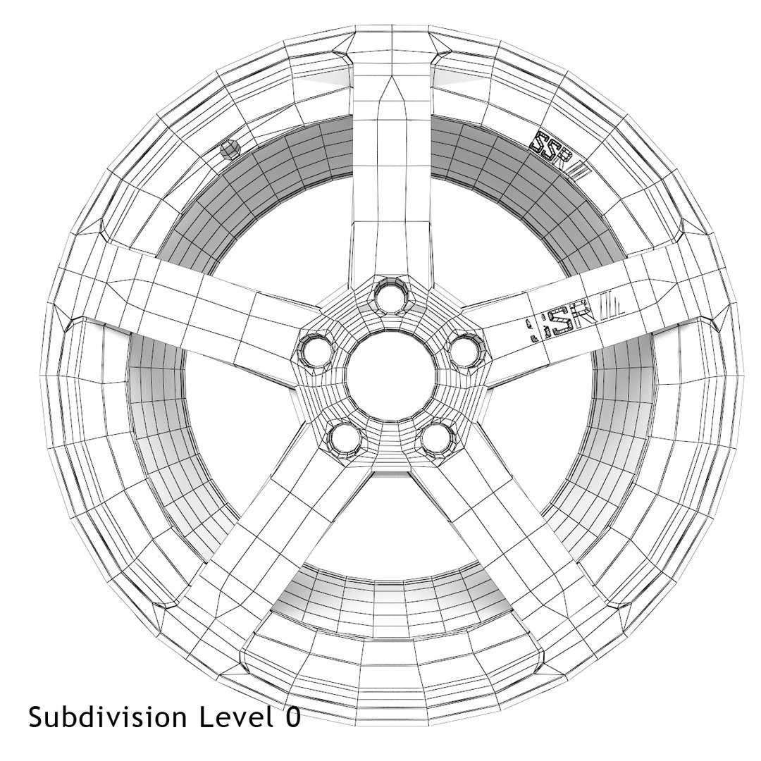 3d Model Rims Ssr Matte Black