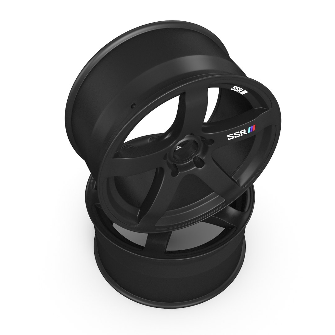 3d Model Rims Ssr Matte Black