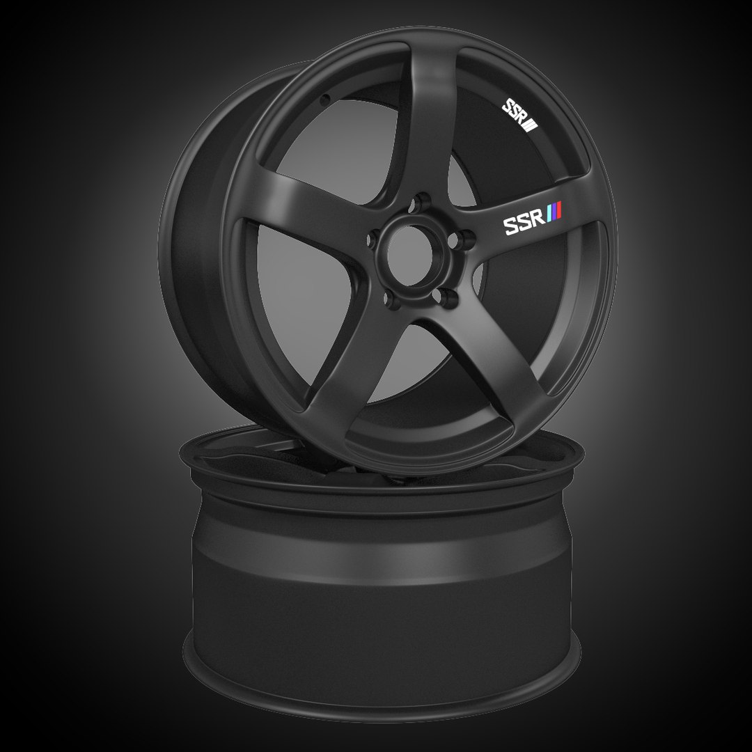 3d Model Rims Ssr Matte Black