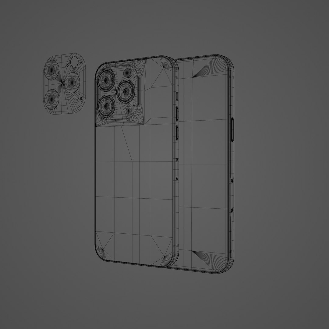3D iPhone 14 pro LowPoly - TurboSquid 1956796