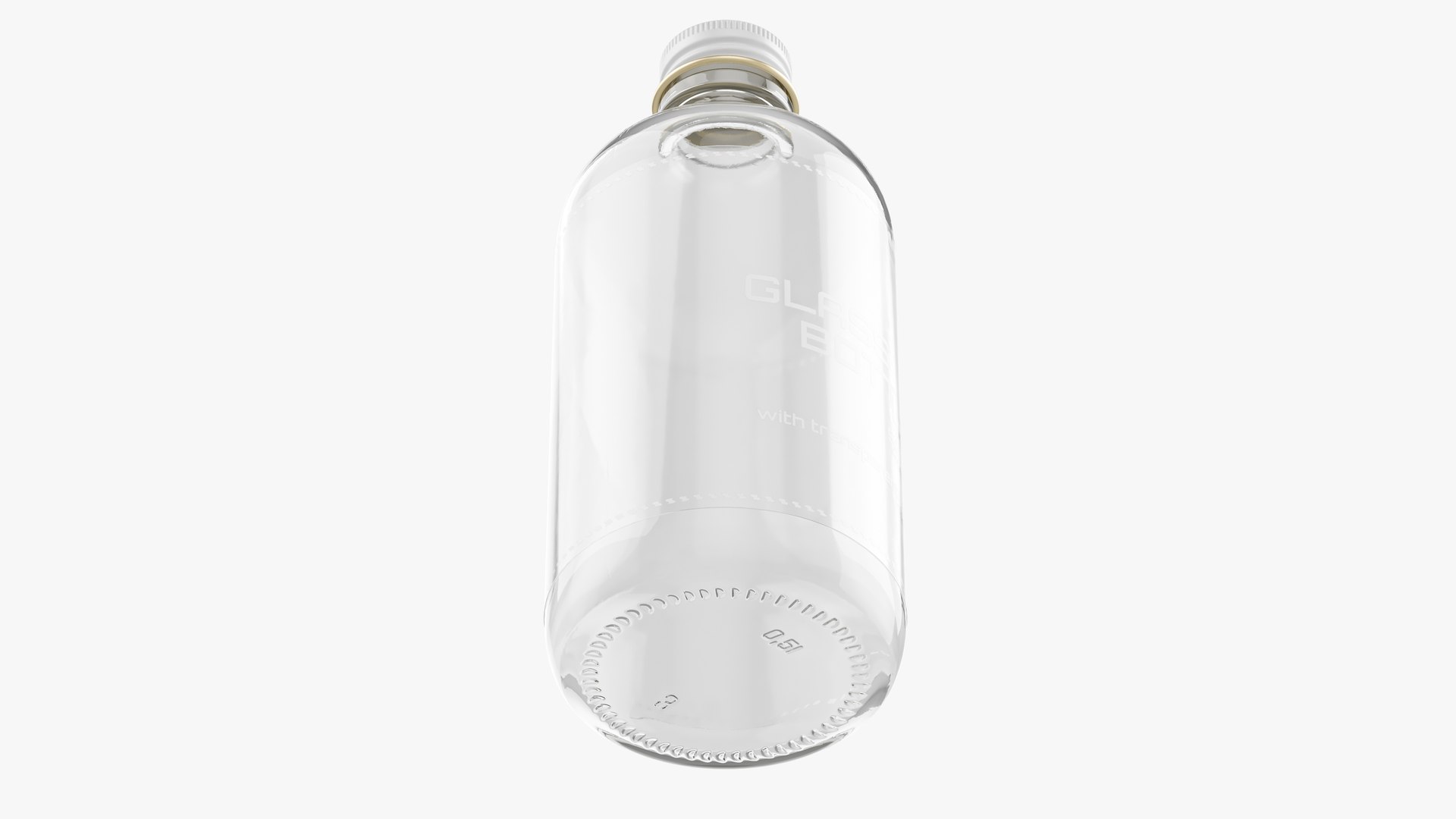 3D Round Bottle 500ml Model - TurboSquid 2258128