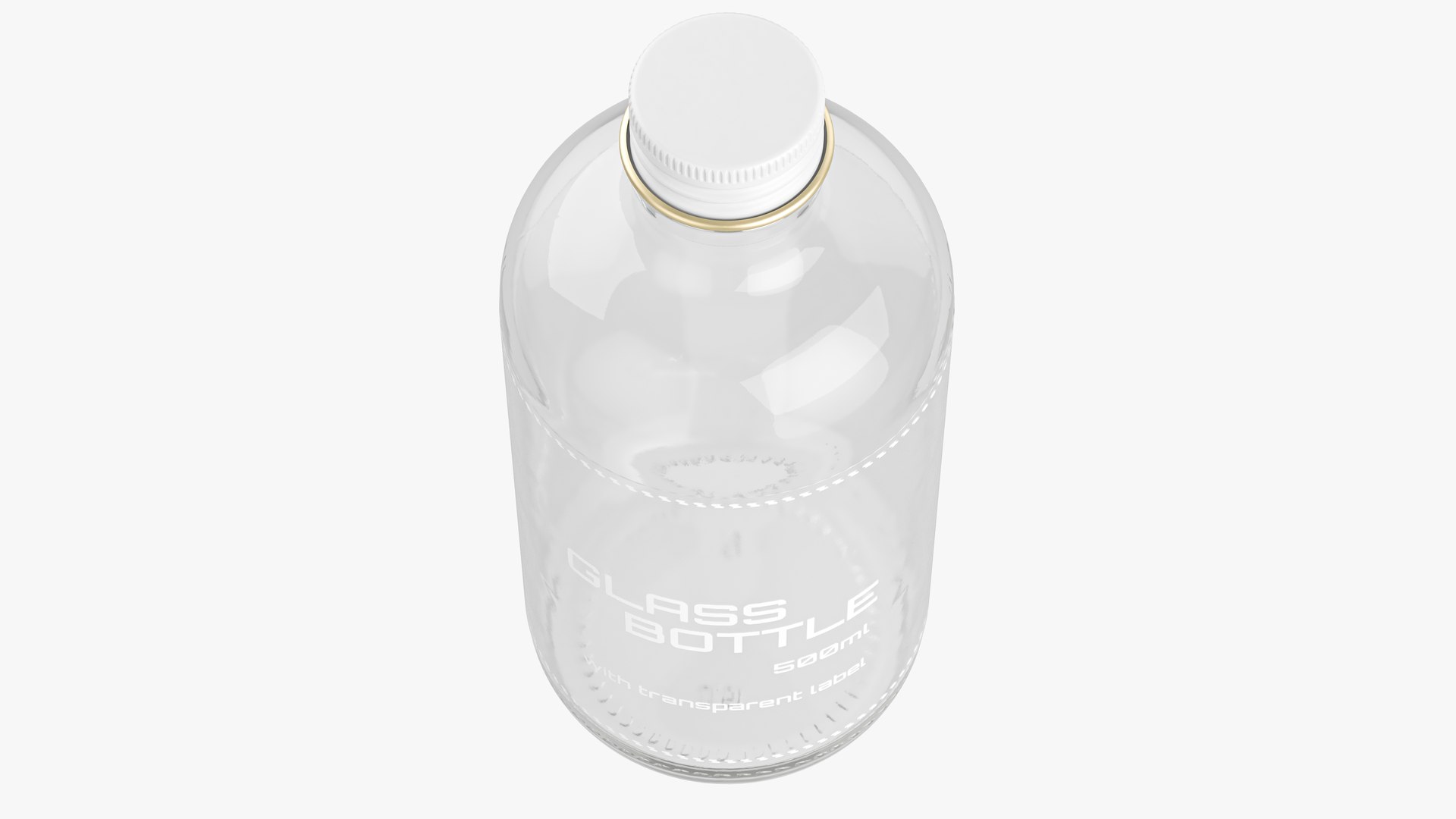 3D Round Bottle 500ml Model - TurboSquid 2258128