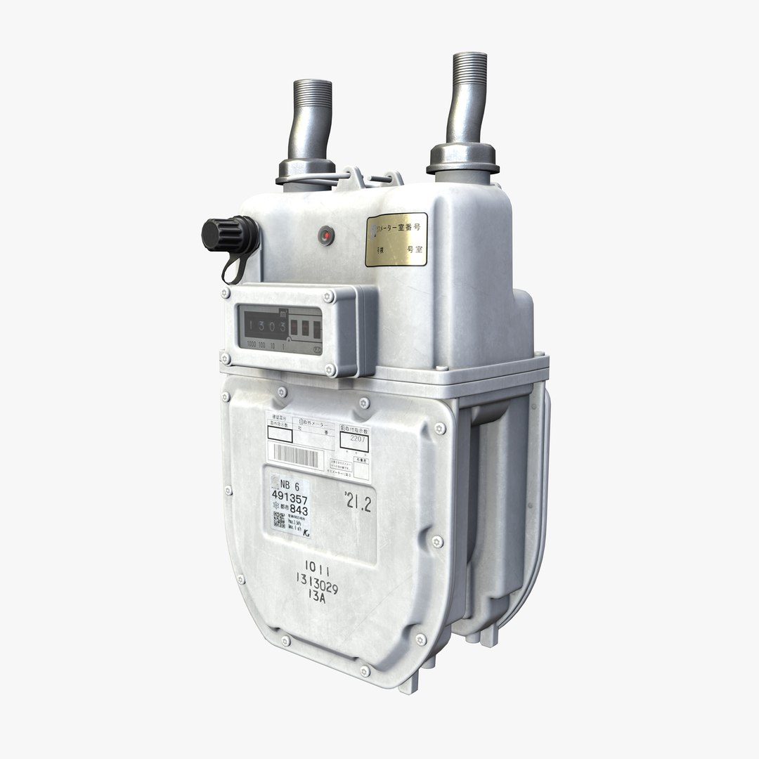 3D Japanese Gas Meter - NB6 Model - TurboSquid 2098854