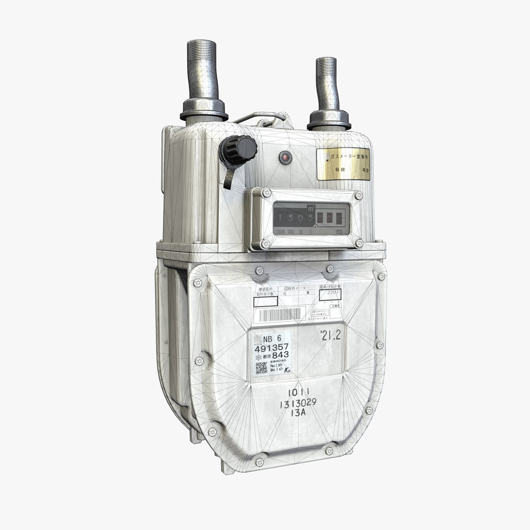 3D Japanese Gas Meter - NB6 Model - TurboSquid 2098854