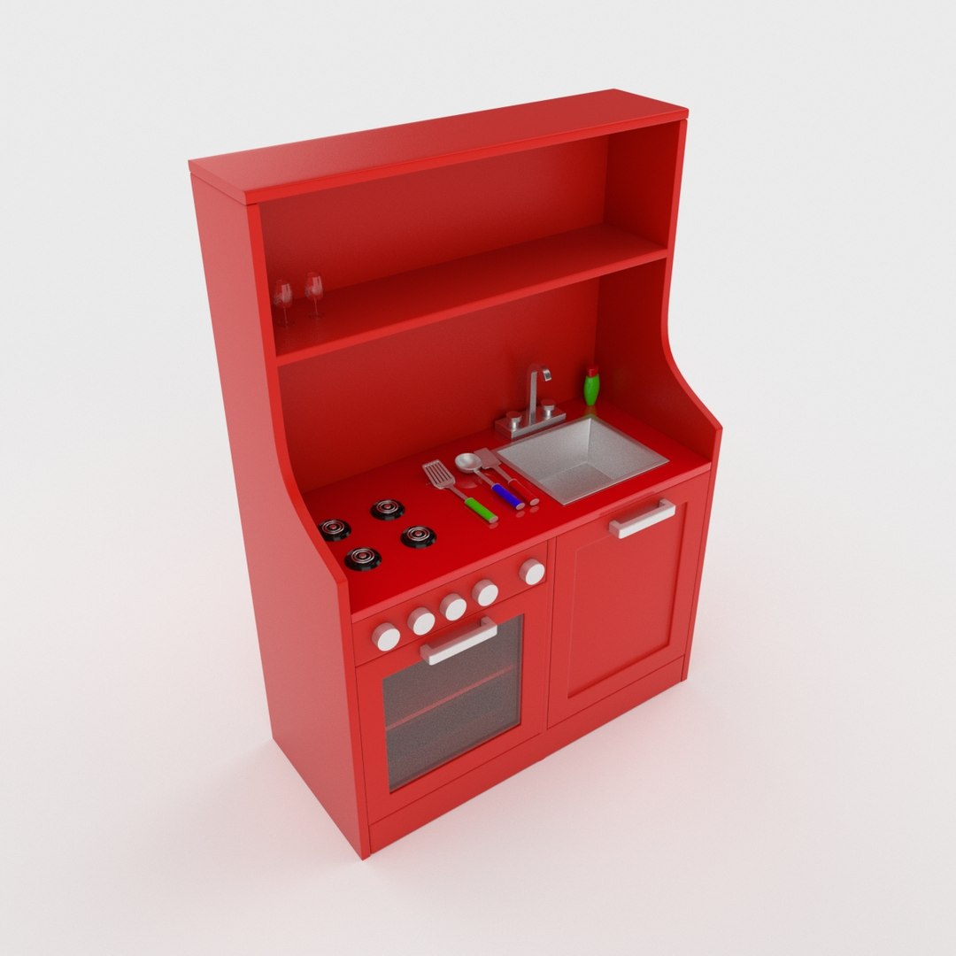 3d toy kitchen model