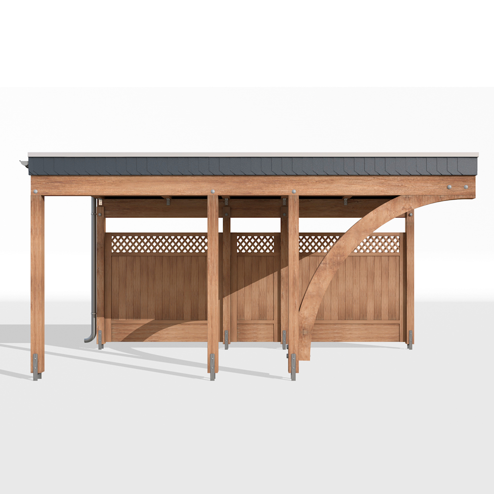 3d carport wood