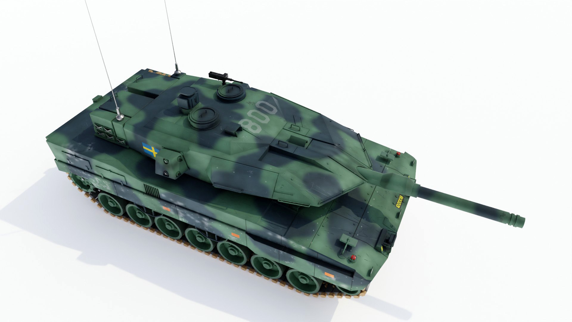 3d Model Stridsvagn 122 Main Battle Tank