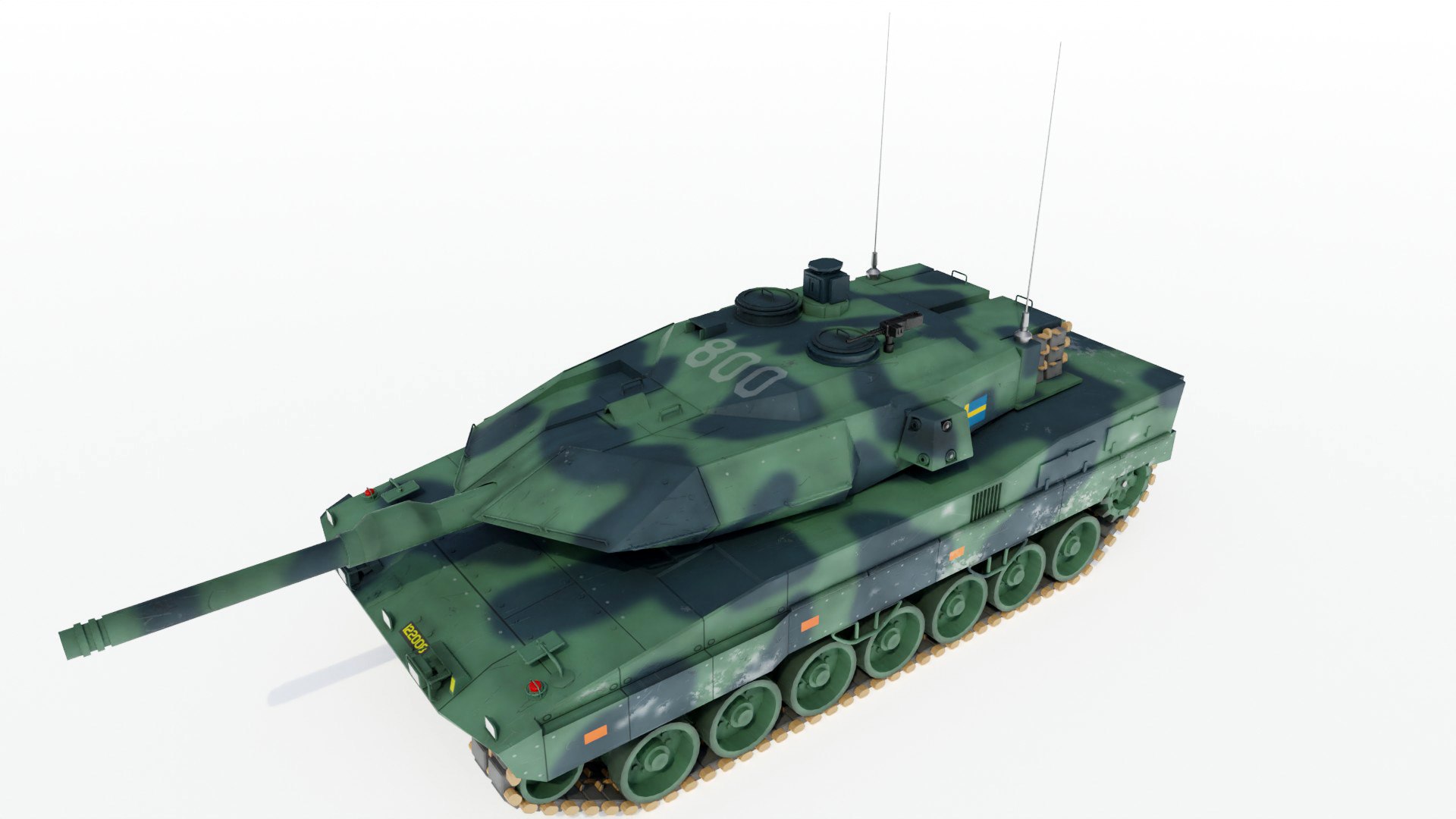 3d Model Stridsvagn 122 Main Battle Tank