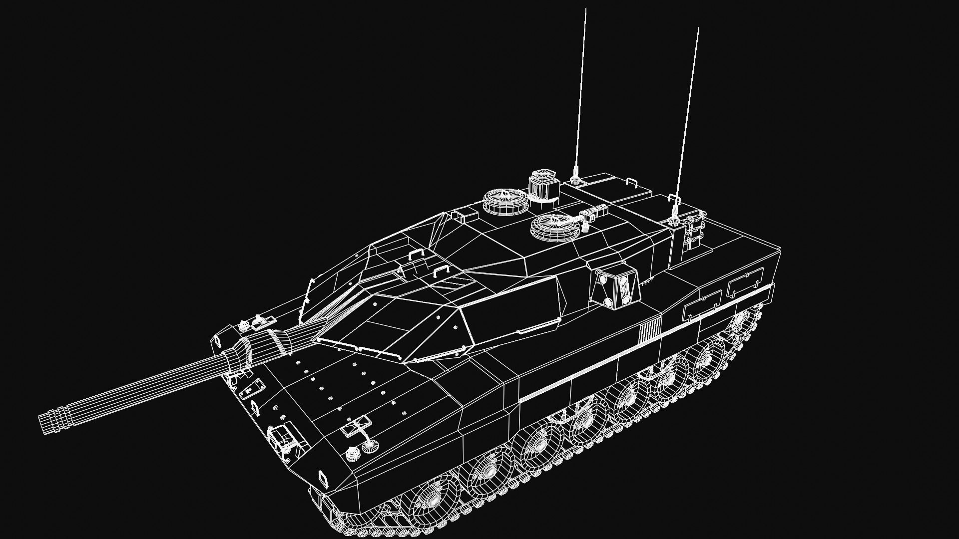 3d Model Stridsvagn 122 Main Battle Tank