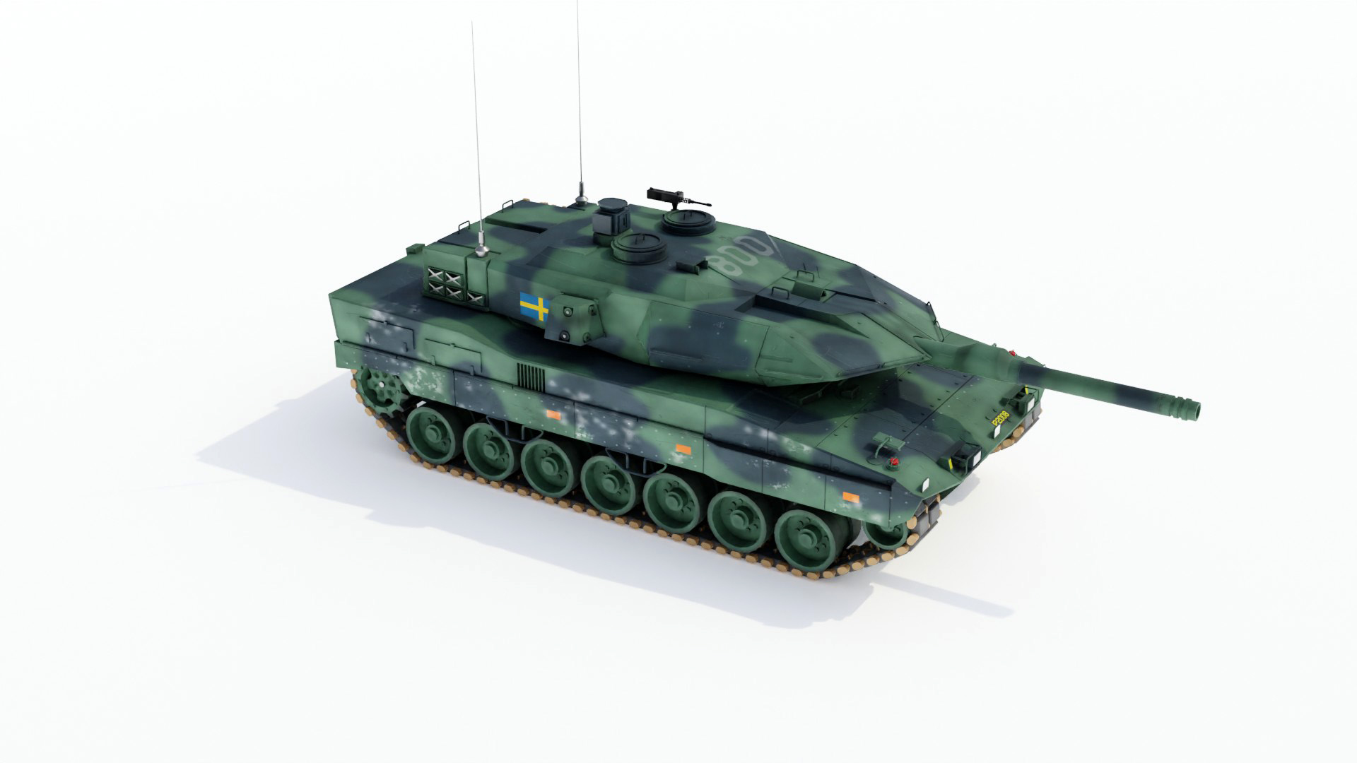 3d Model Stridsvagn 122 Main Battle Tank