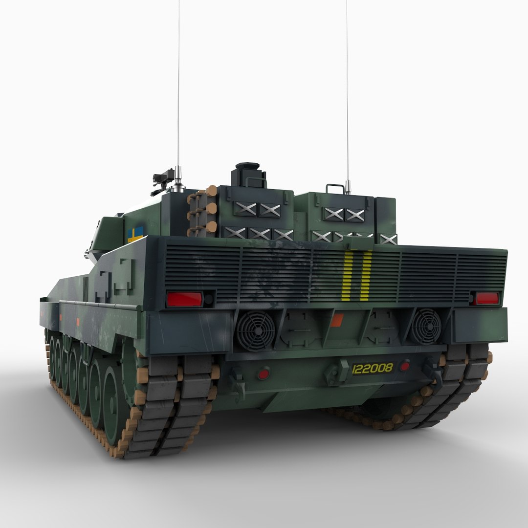 3d Model Stridsvagn 122 Main Battle Tank