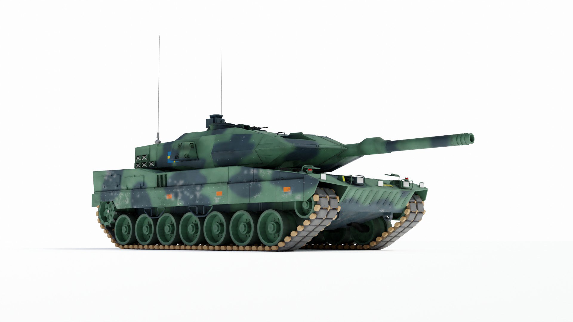 3d Model Stridsvagn 122 Main Battle Tank