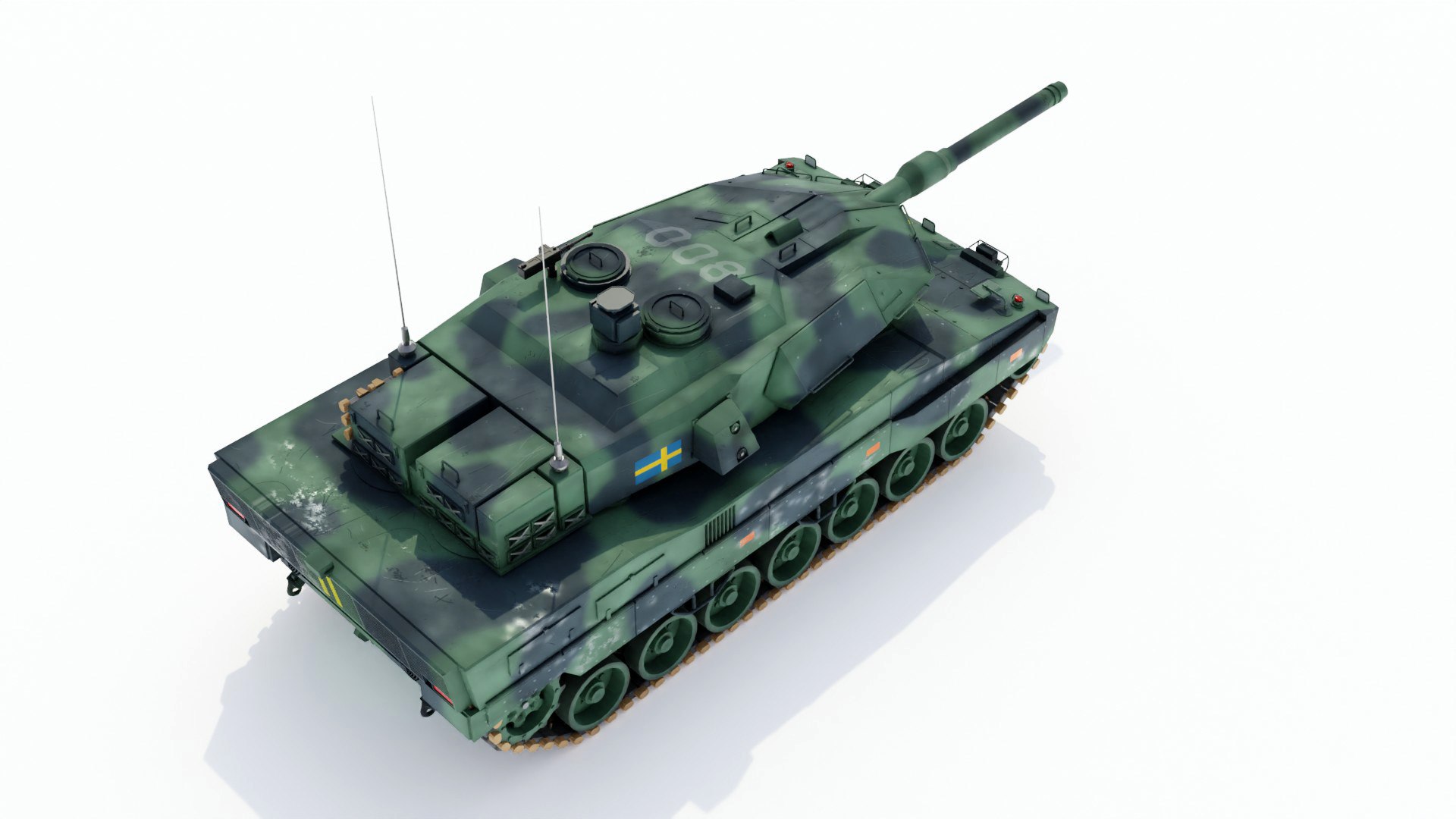 3d Model Stridsvagn 122 Main Battle Tank