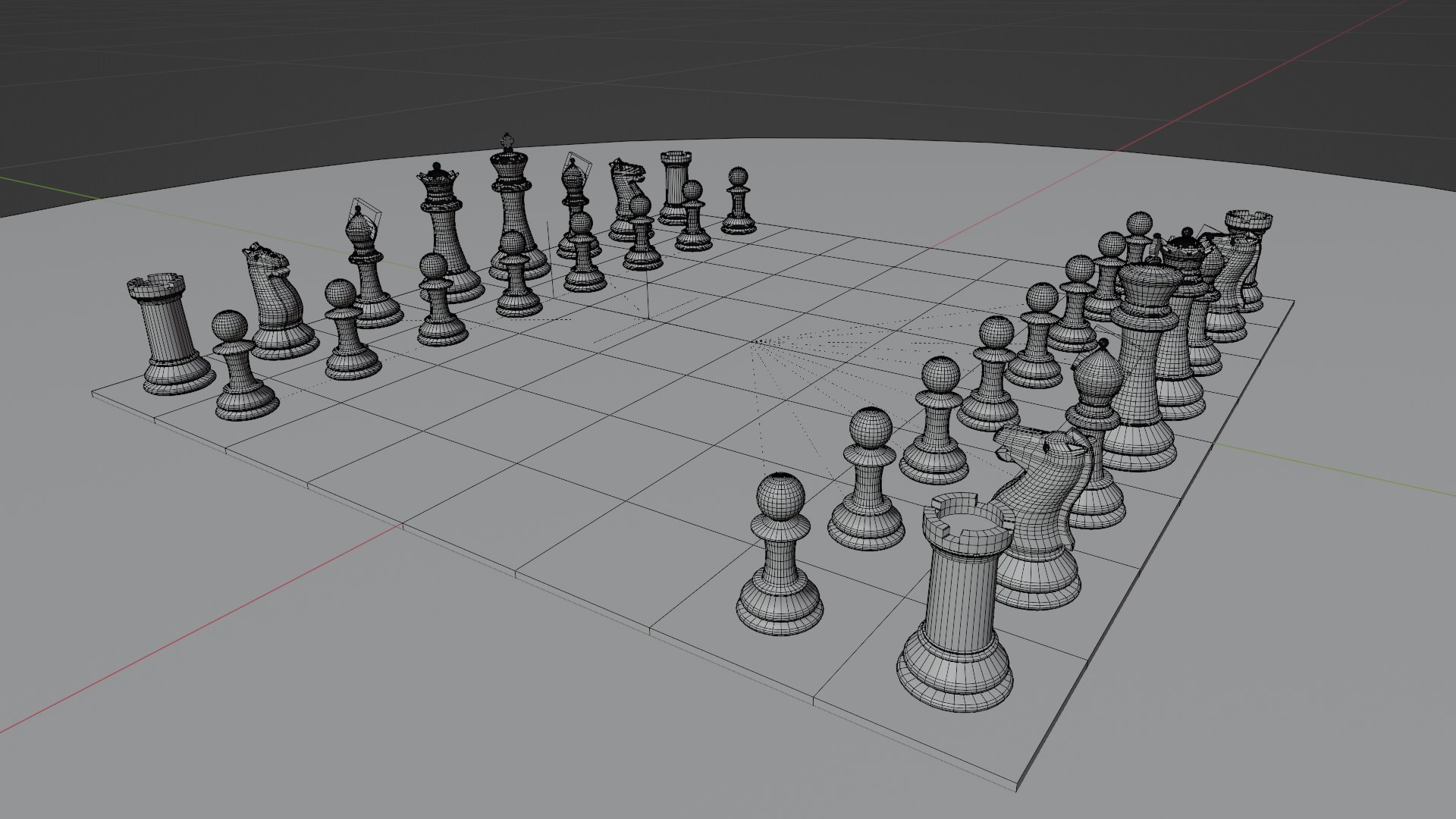 3D model Classic Chess Set 3D Model for Gaming Applications ...