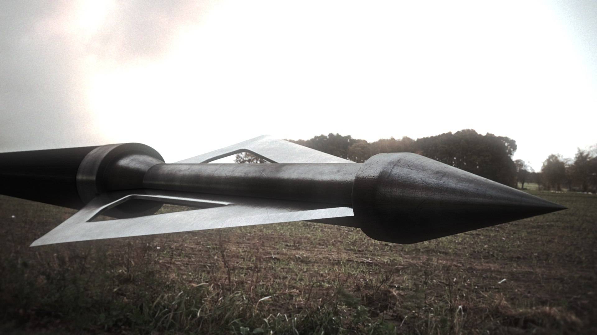 3d model arrow rendered realistic