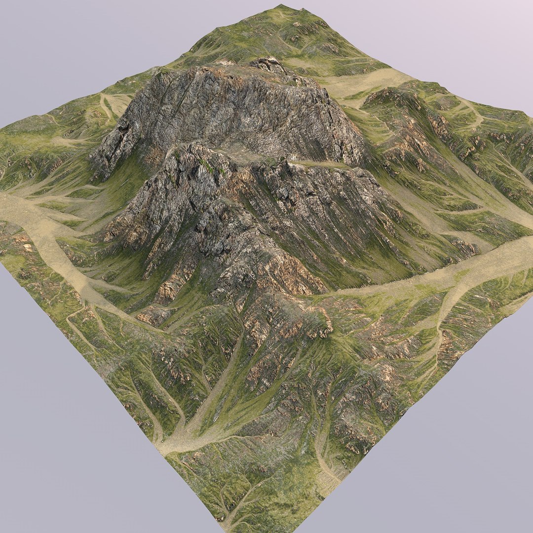 3d Model Mountain Terrain
