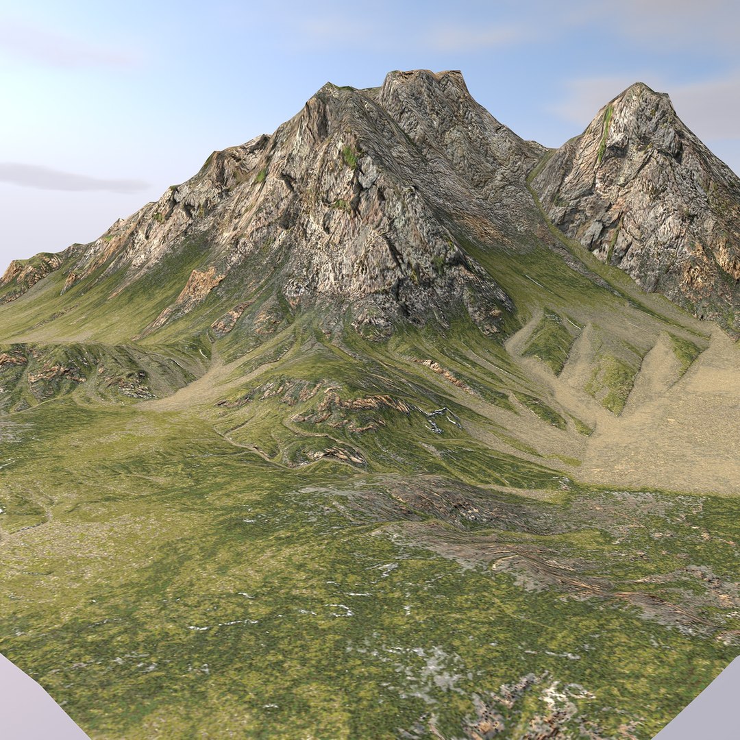 3d Model Mountain Terrain