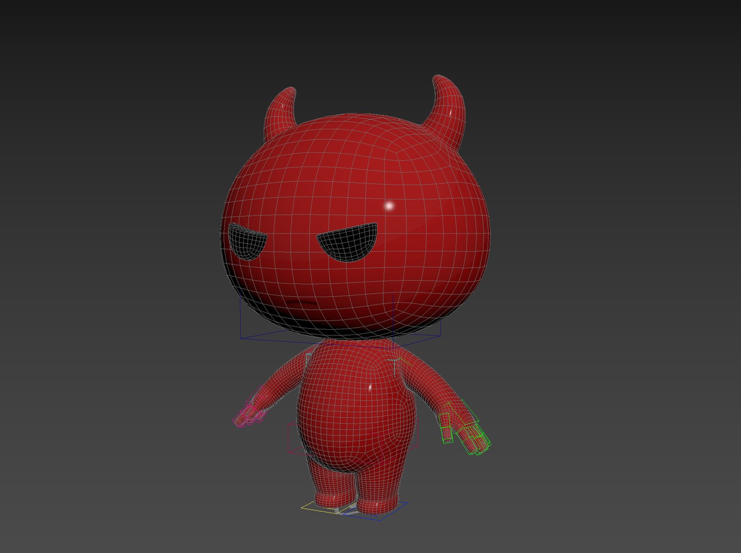 3D model rigged devil character - TurboSquid 1704838