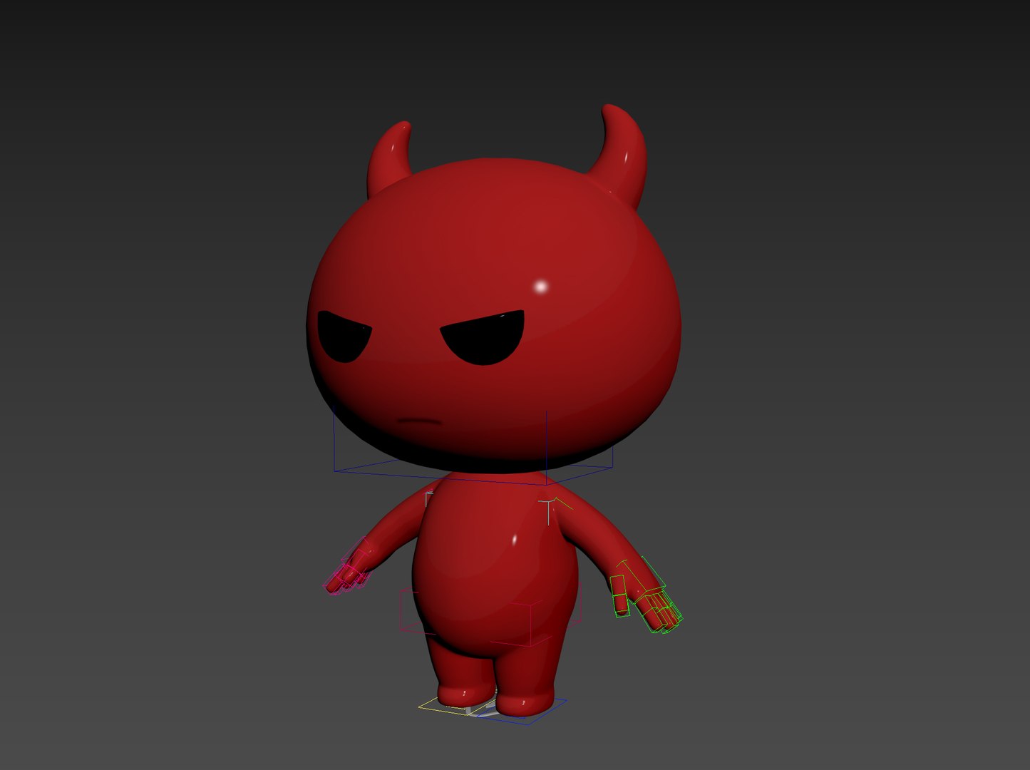 3D model rigged devil character - TurboSquid 1704838