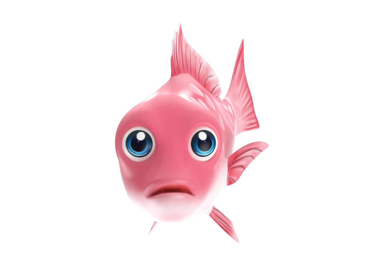 Red Snapper Fish Toon 3D - TurboSquid 1586141