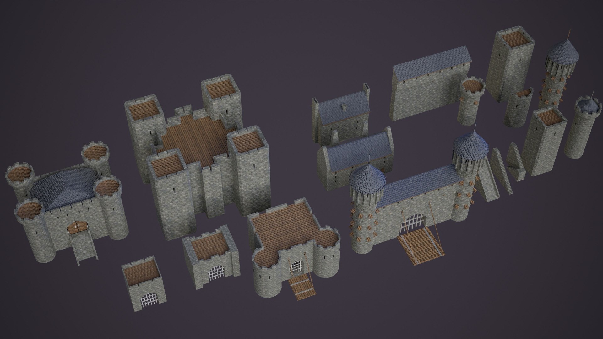3D Model Stylized Castle Constructor - TurboSquid 2110583