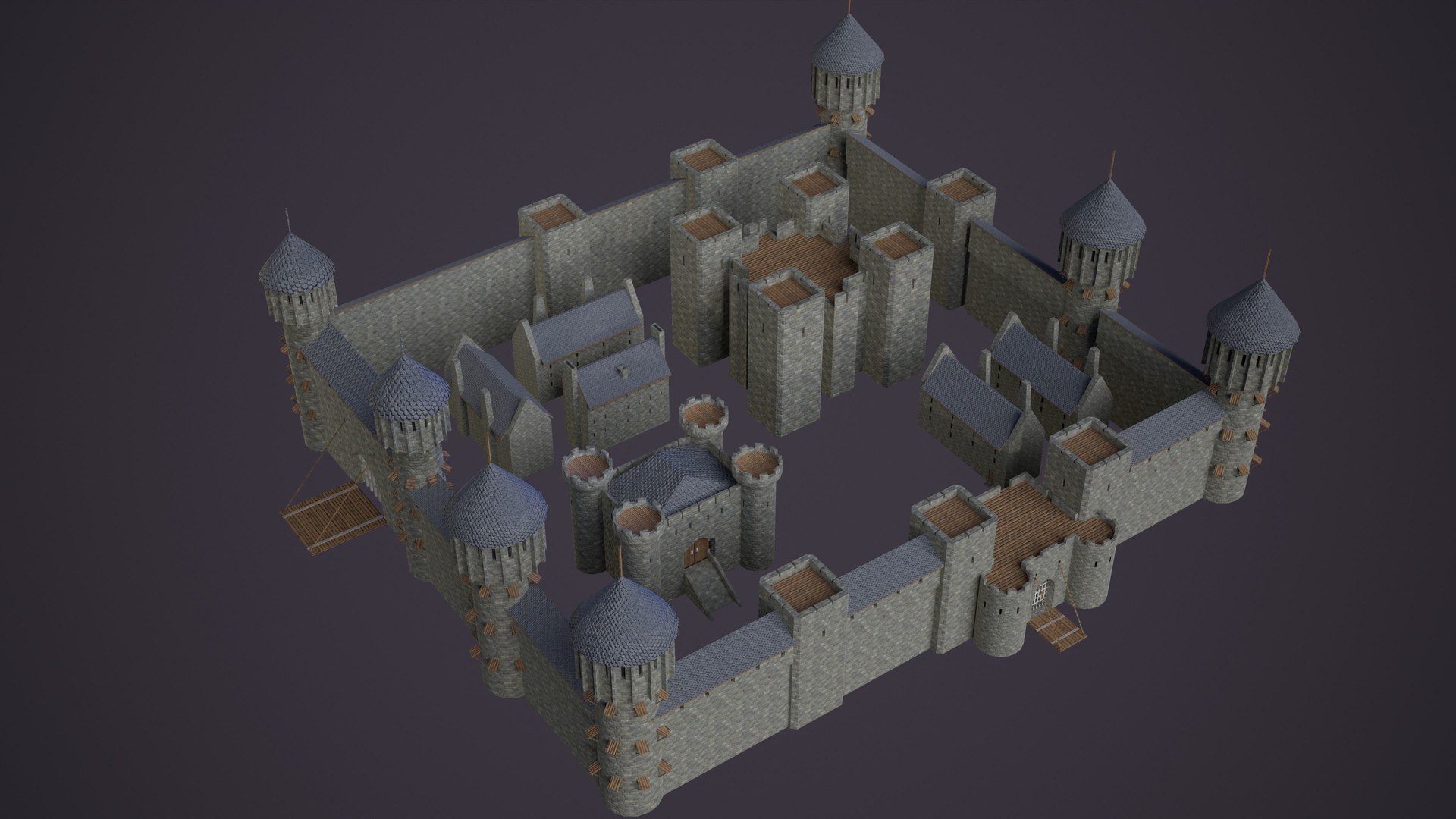 3D Model Stylized Castle Constructor - TurboSquid 2110583