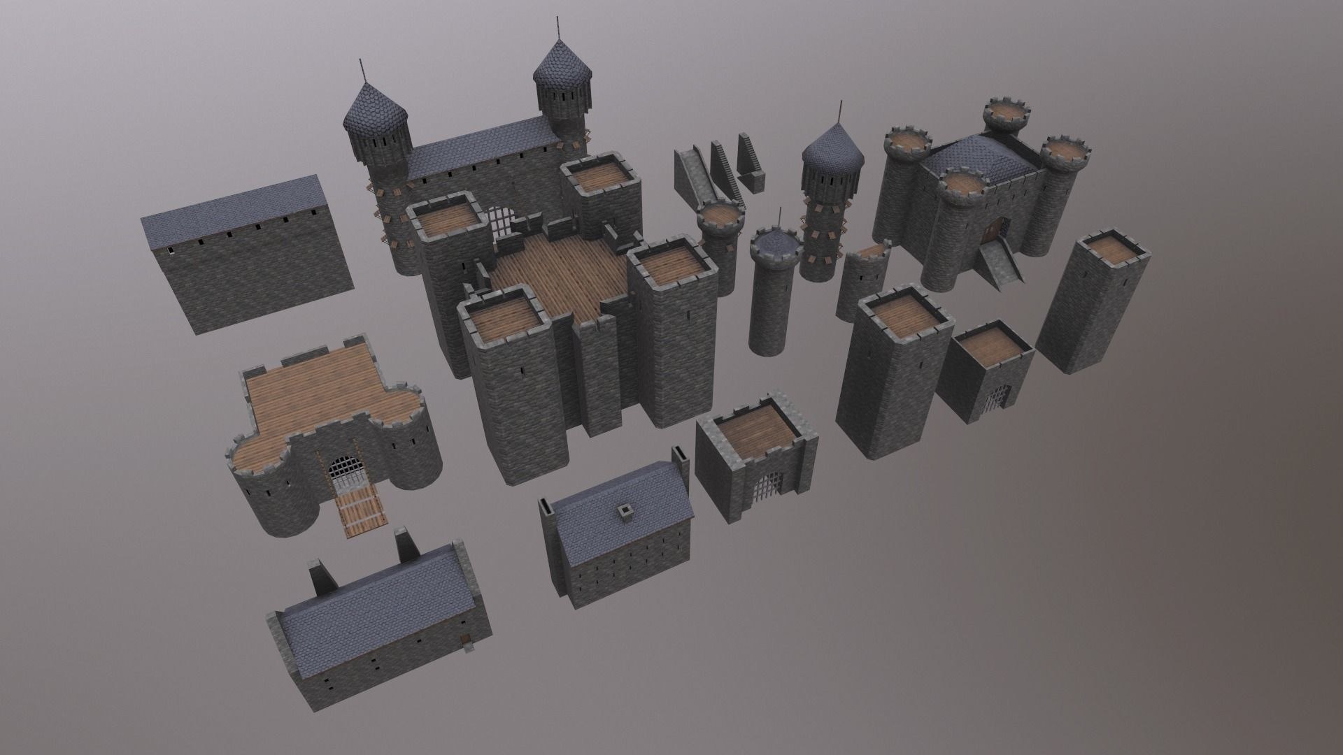 3D Model Stylized Castle Constructor - TurboSquid 2110583