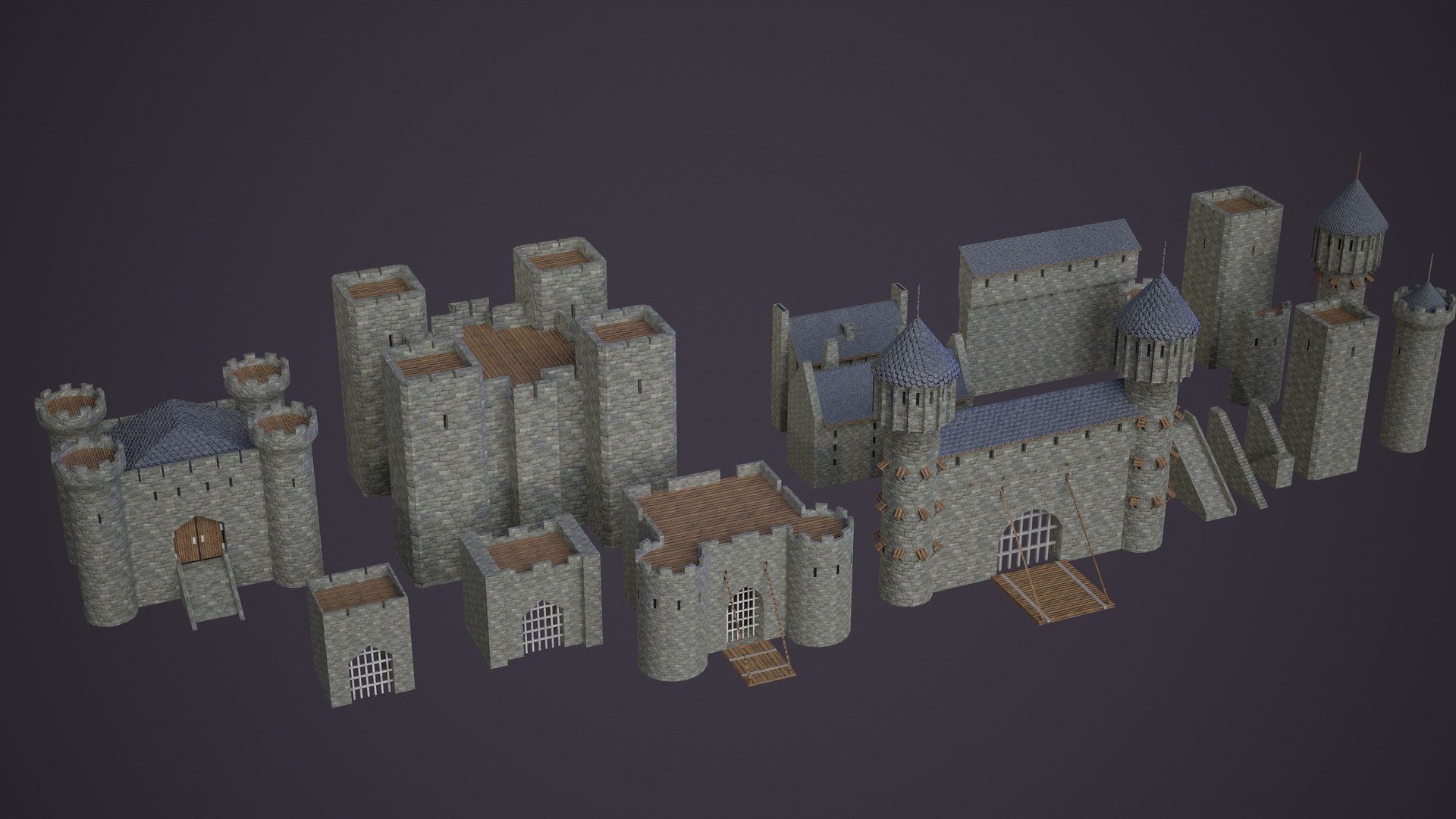 3D Model Stylized Castle Constructor - TurboSquid 2110583