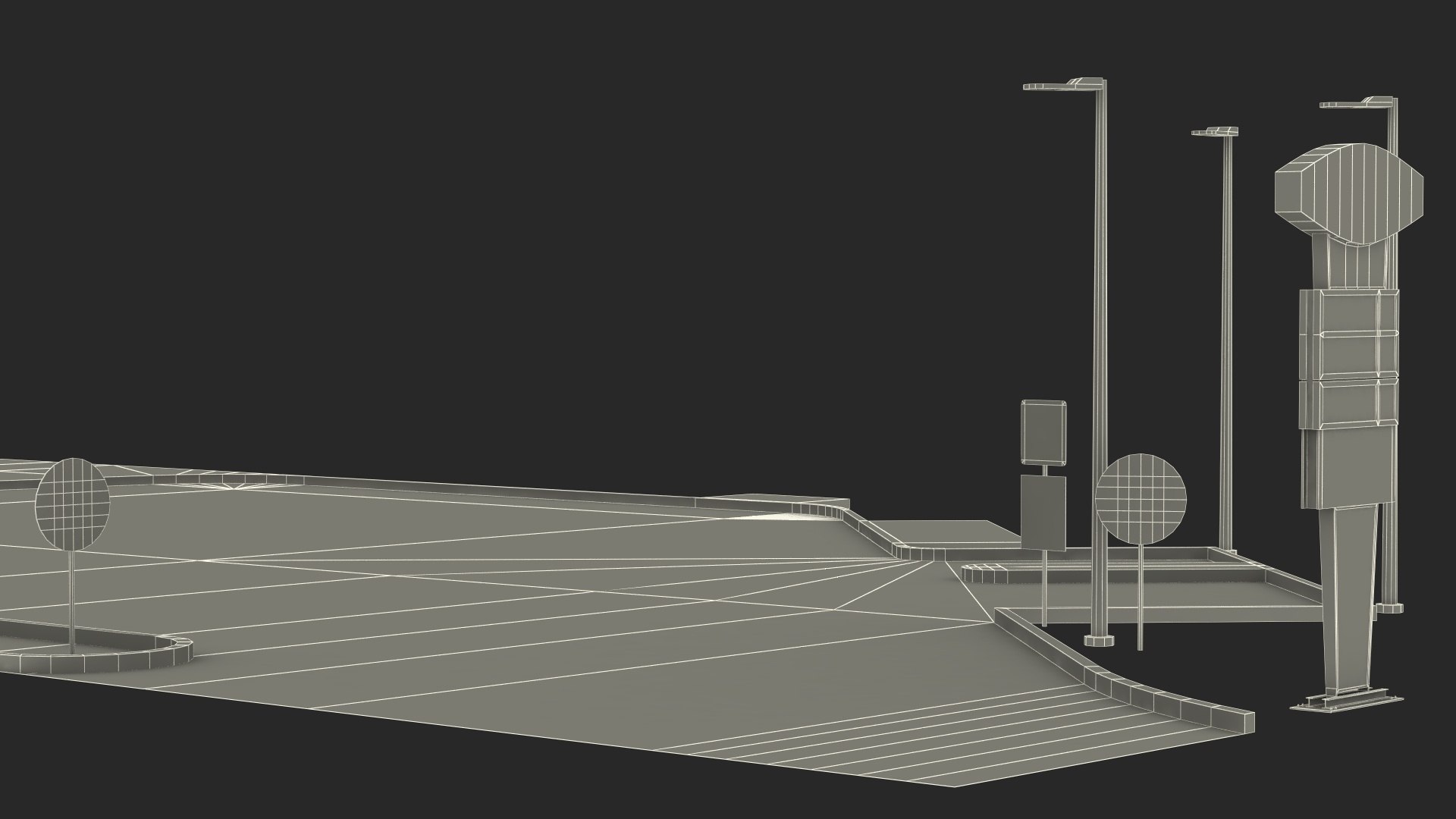 Modern Parking Lot 3D Model - TurboSquid 2027751