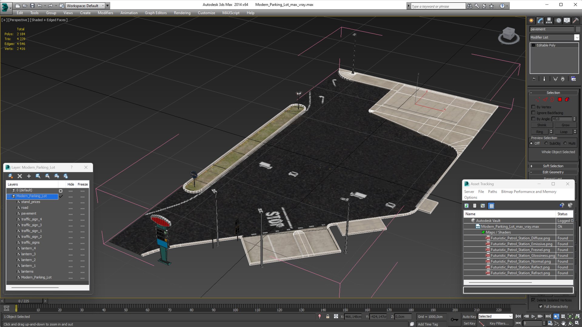 Modern Parking Lot 3D model - TurboSquid 2027751