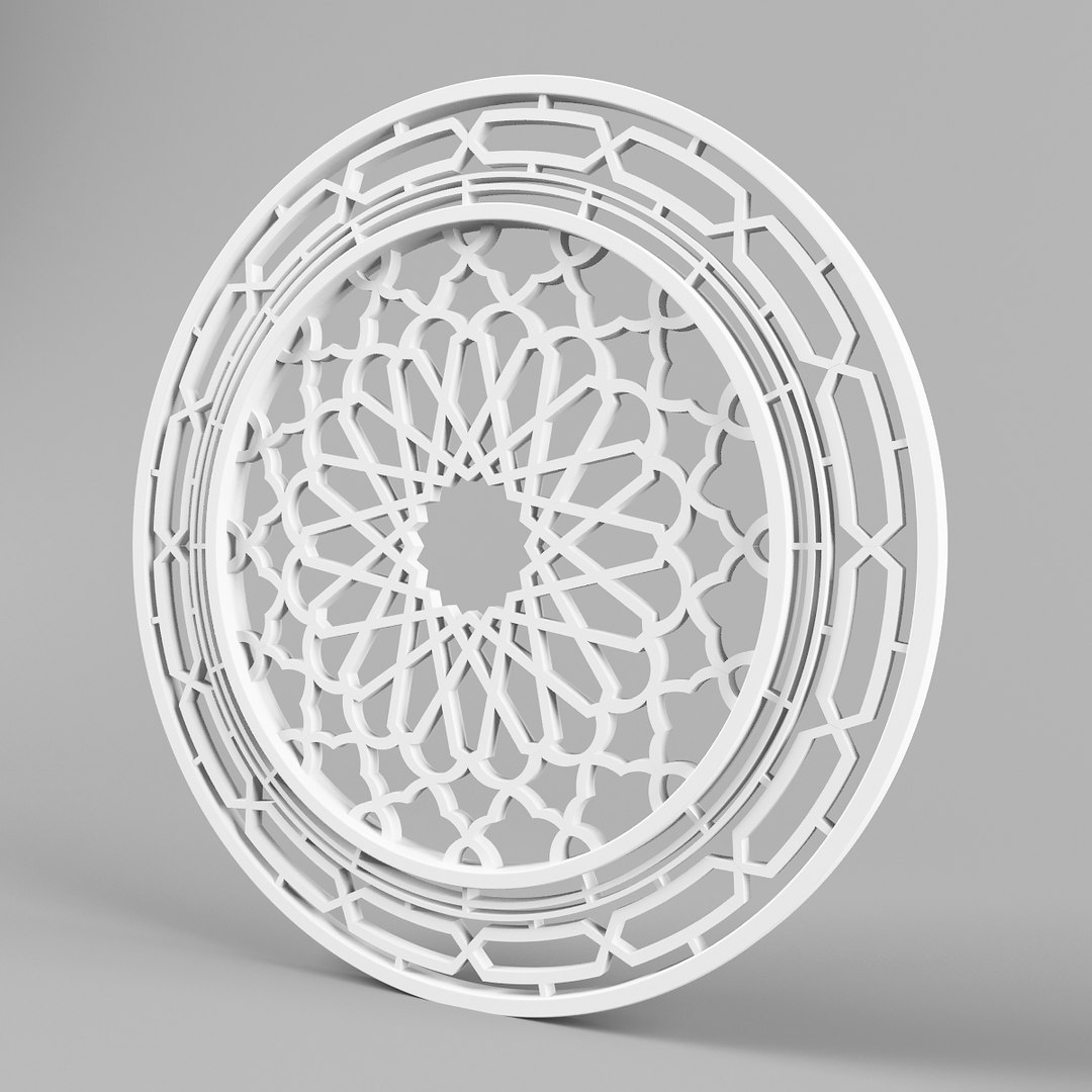 Islamic Decor Window Trim 3D - TurboSquid 1409398