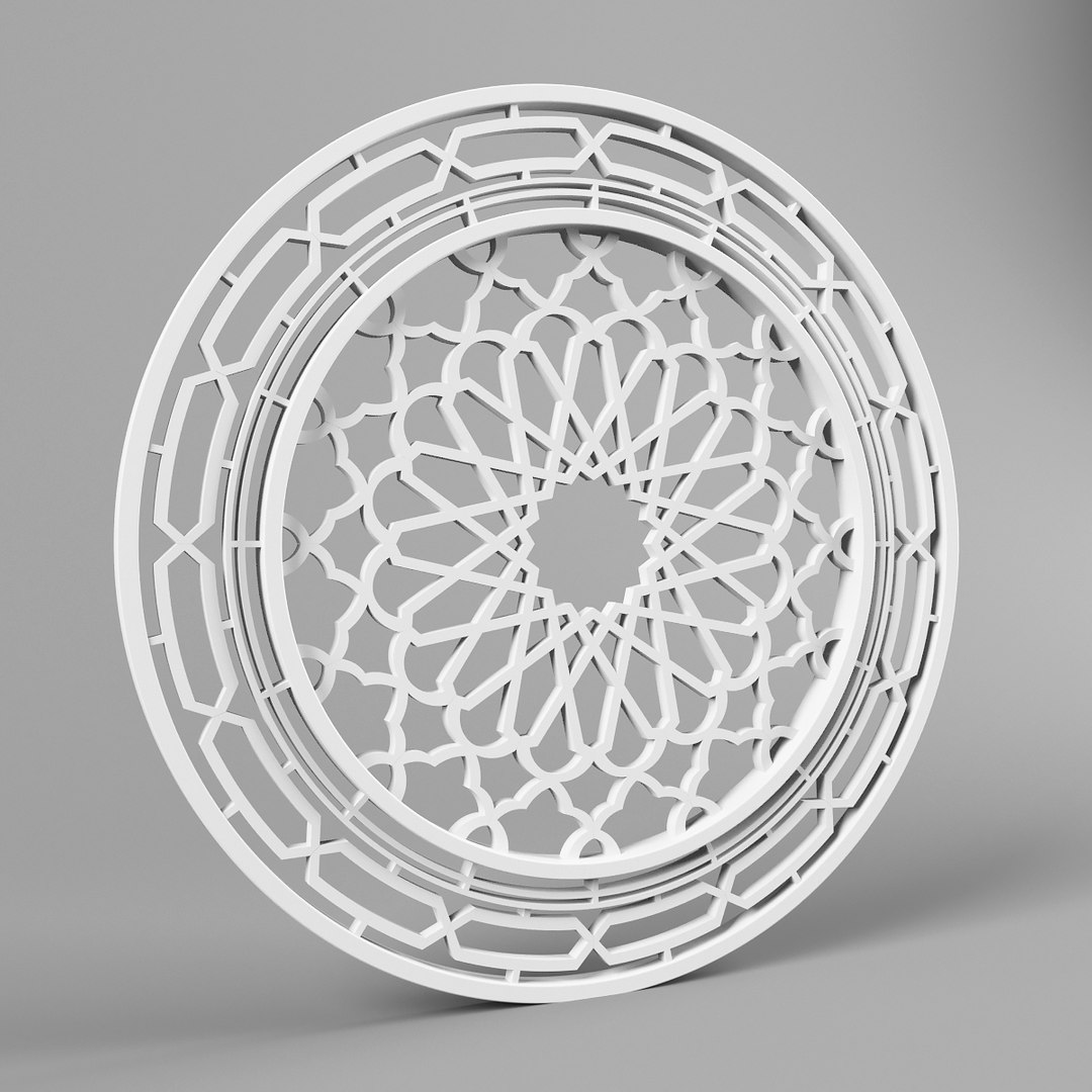 Islamic Decor Window Trim 3D - TurboSquid 1409398
