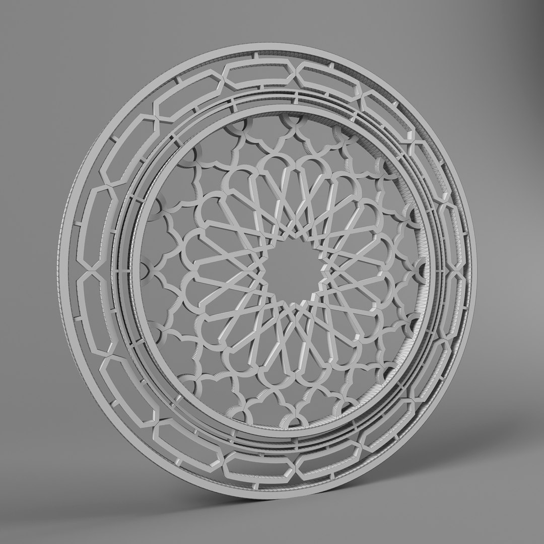 Islamic Decor Window Trim 3D - TurboSquid 1409398